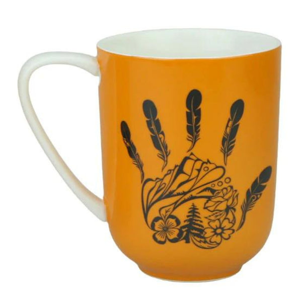 'Gitxsan Hand' Mug by Michelle Stoney - Beaded Dreams