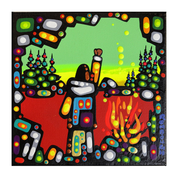 'Instilled' by John Rombough - Original Painting on Canvas - Beaded Dreams