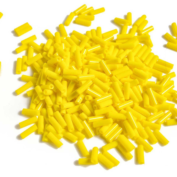 #3 Lemon Yellow Bugles - Beaded Dreams